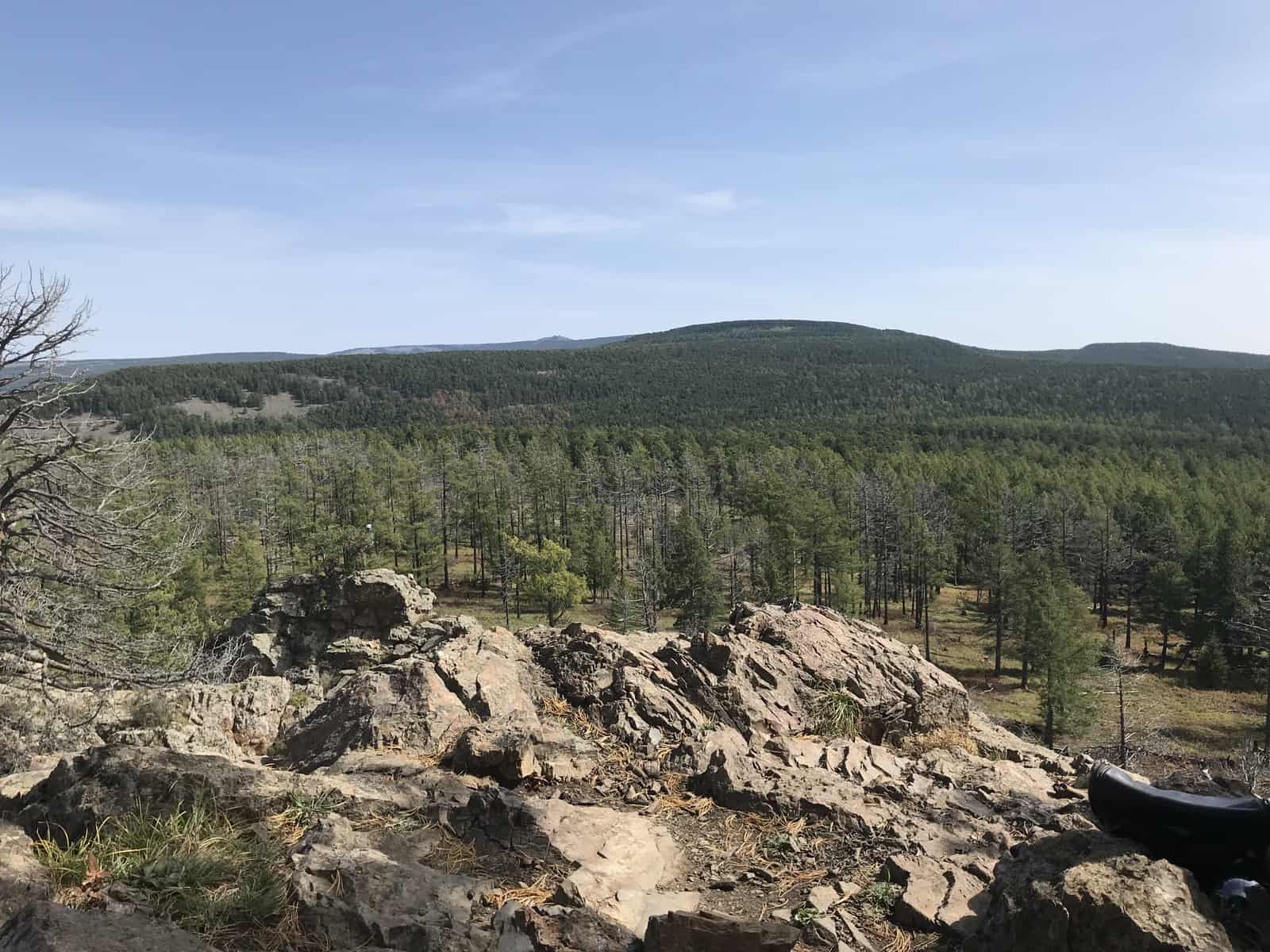 Blick über das Bogd Khan Gebirge nach Osten - Mongoleireise